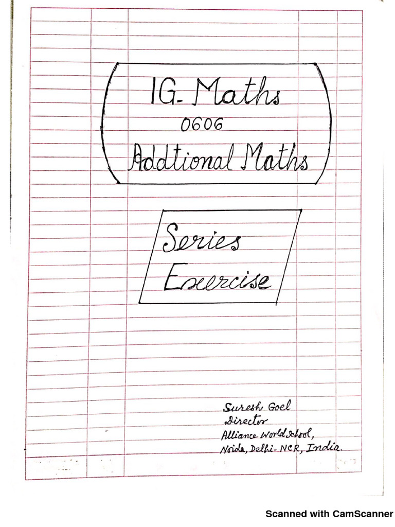Ig 0606 Series Exercise | PDF