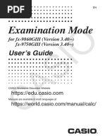 Exam Mode Casio FX Cg50 | PDF | Icon (Computing) | Office Equipment