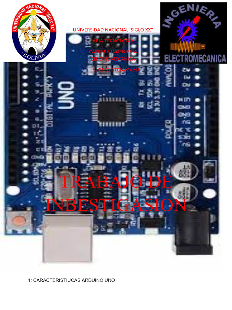 Características del Arduino Uno | PDF | Microcontrolador | Arduino