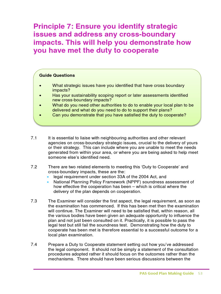 Principle 7 b02 | PDF | Policy