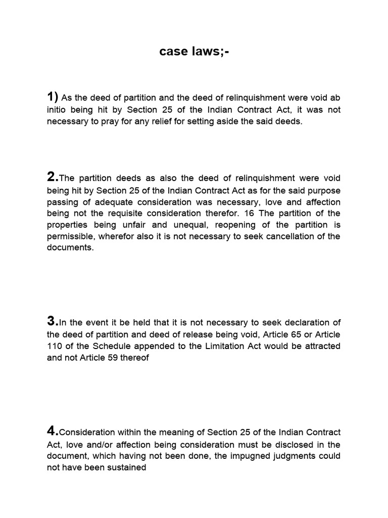 Case Laws | PDF | Lawsuit | Void (Law)