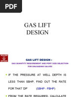 Gas Lift Design and Calculations Guide | PDF | Pressure | Barrel (Unit)