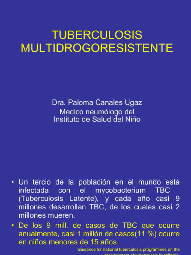 Tuberculosis Multidrogoresistente | PDF