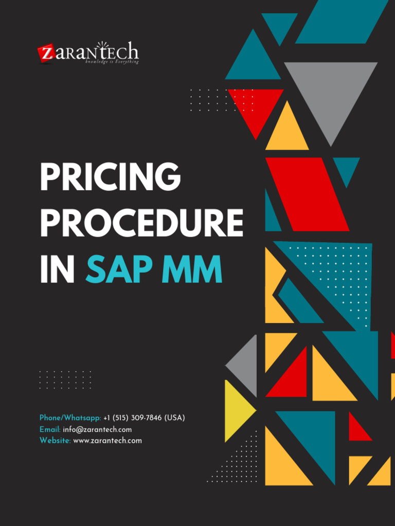 SAP MM Pricing Procedure Document | Download Free PDF | Pricing ... SAP MM Pricing Procedure Document | Download Free PDF | Pricing ...