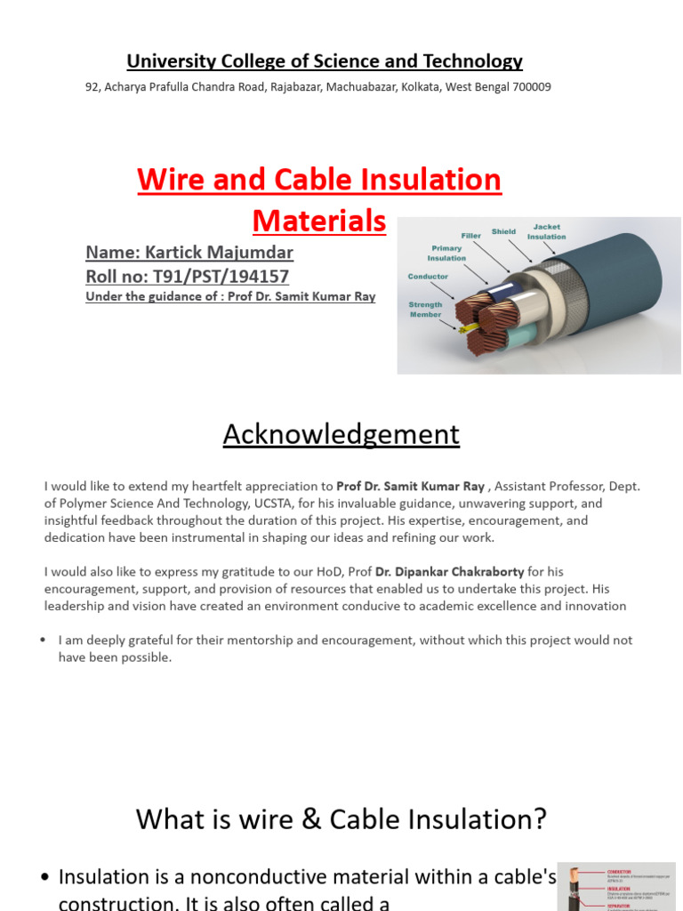 Wire and Cable Insulation Materials Guide | PDF | Insulator (Electricity) | Polyvinyl Chloride