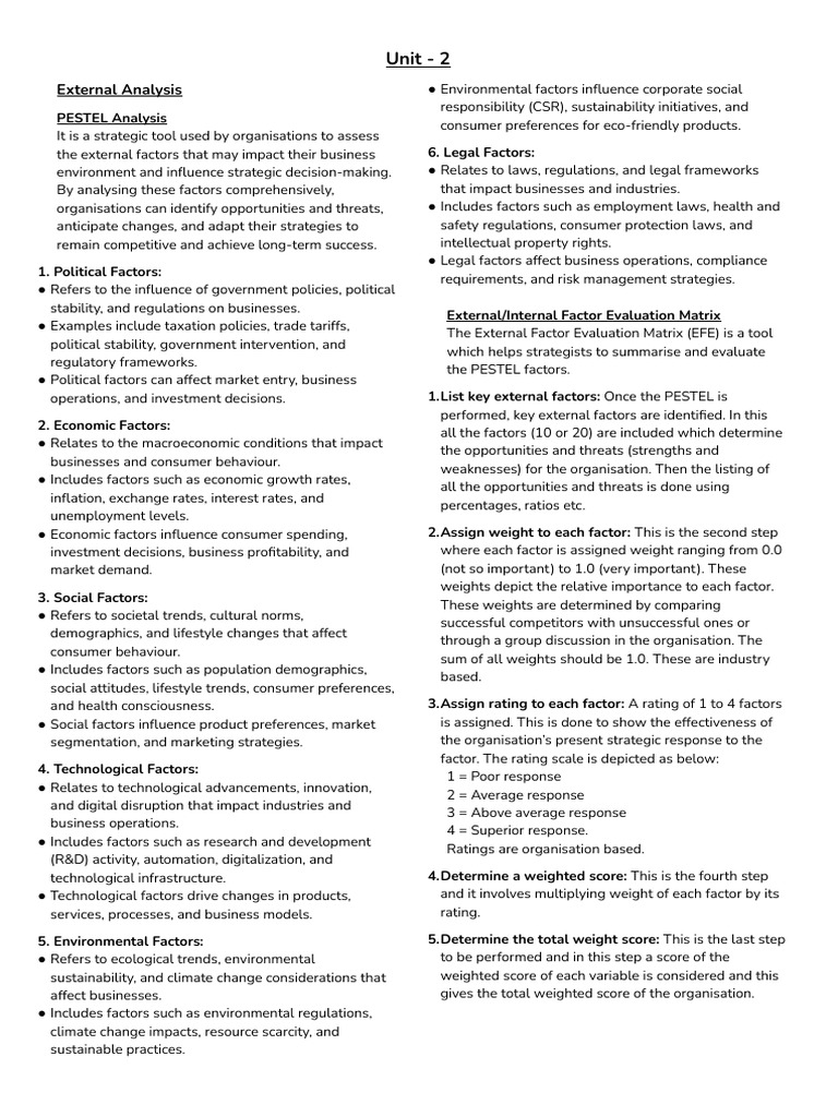 BPS Unit 2 | PDF | Competitive Advantage | Innovation