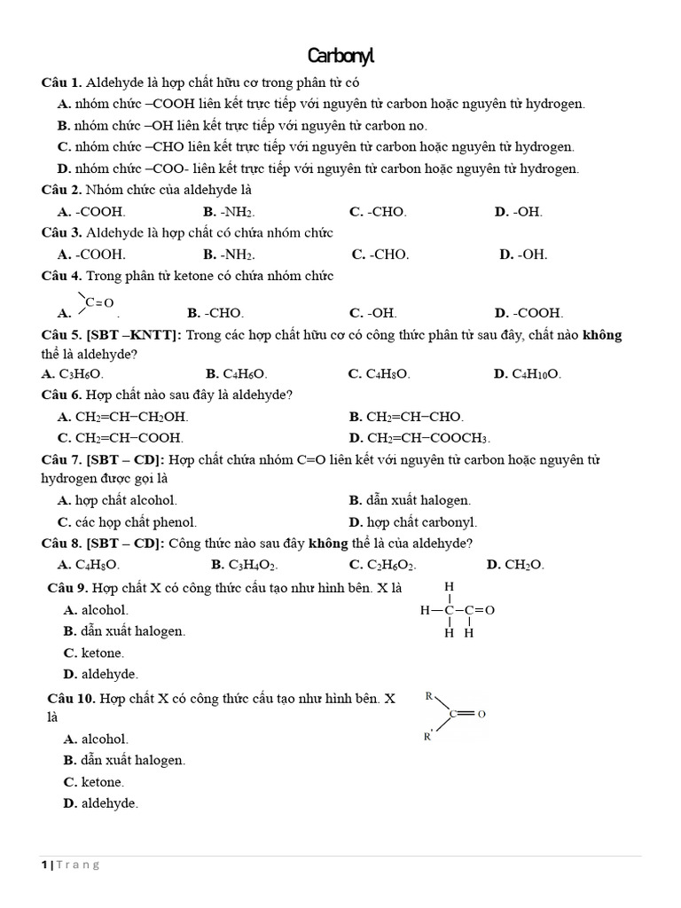 Carbonyl TN1 | PDF