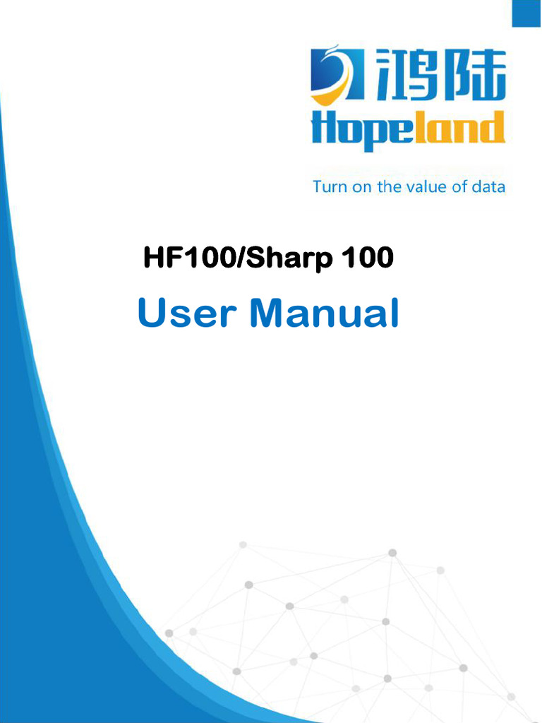 Sharp HF100 User Manual | PDF | Port (Computer Networking) | Tag (Metadata)
