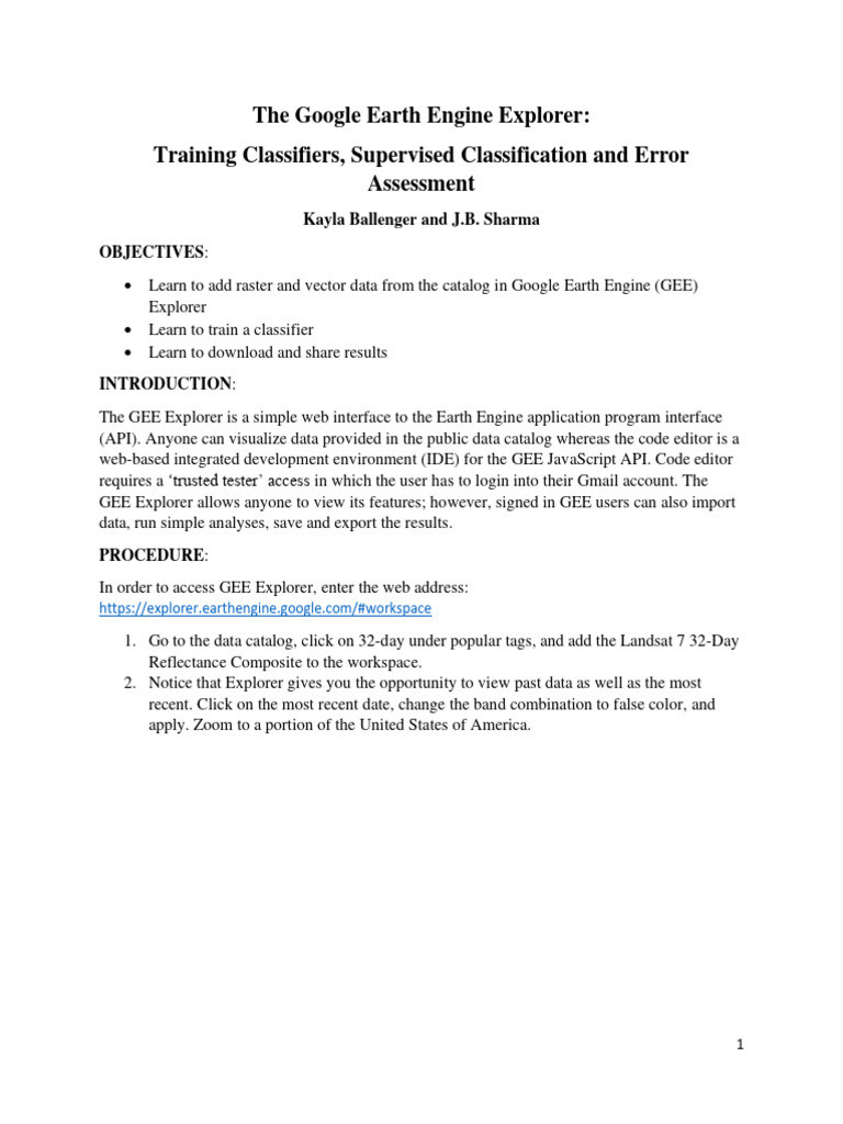 Curso GEE | PDF | Java Script | Satellite Imagery