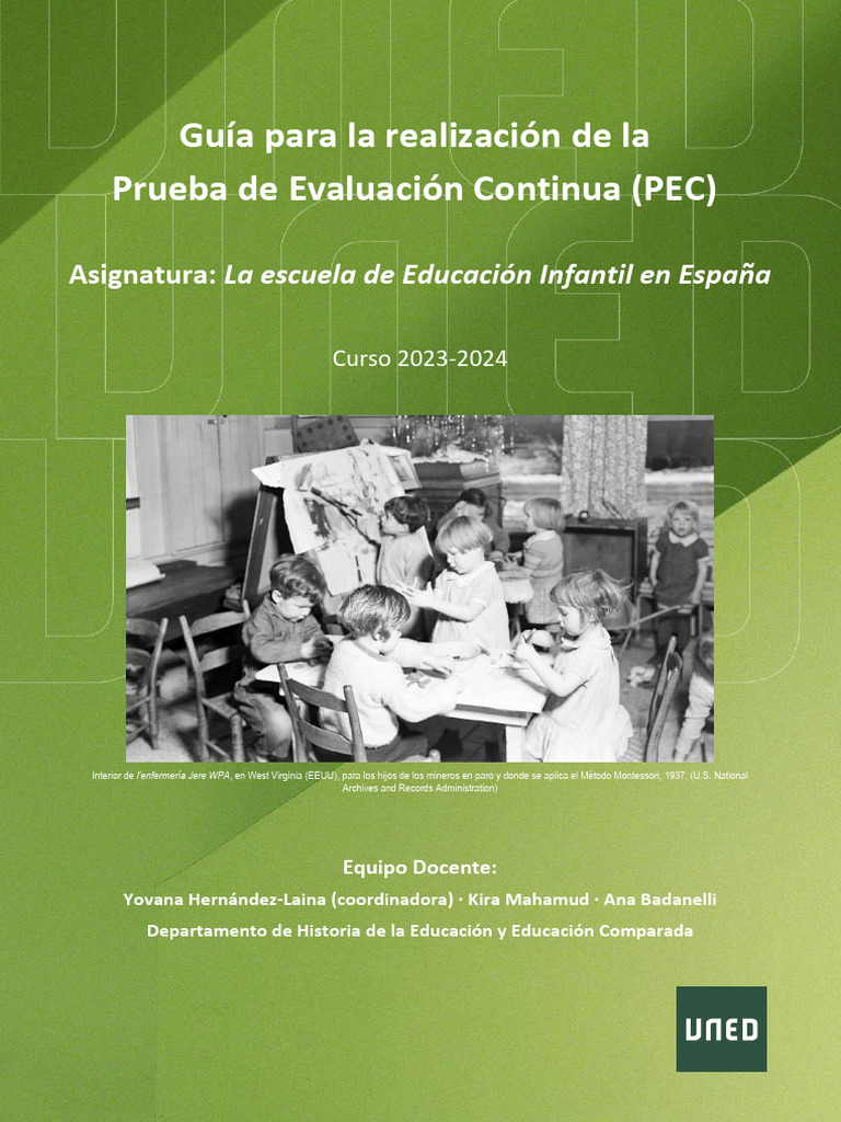 1-Guia PEC La Escuela de Edu Infantil 2023-24 | PDF | Escuelas ...