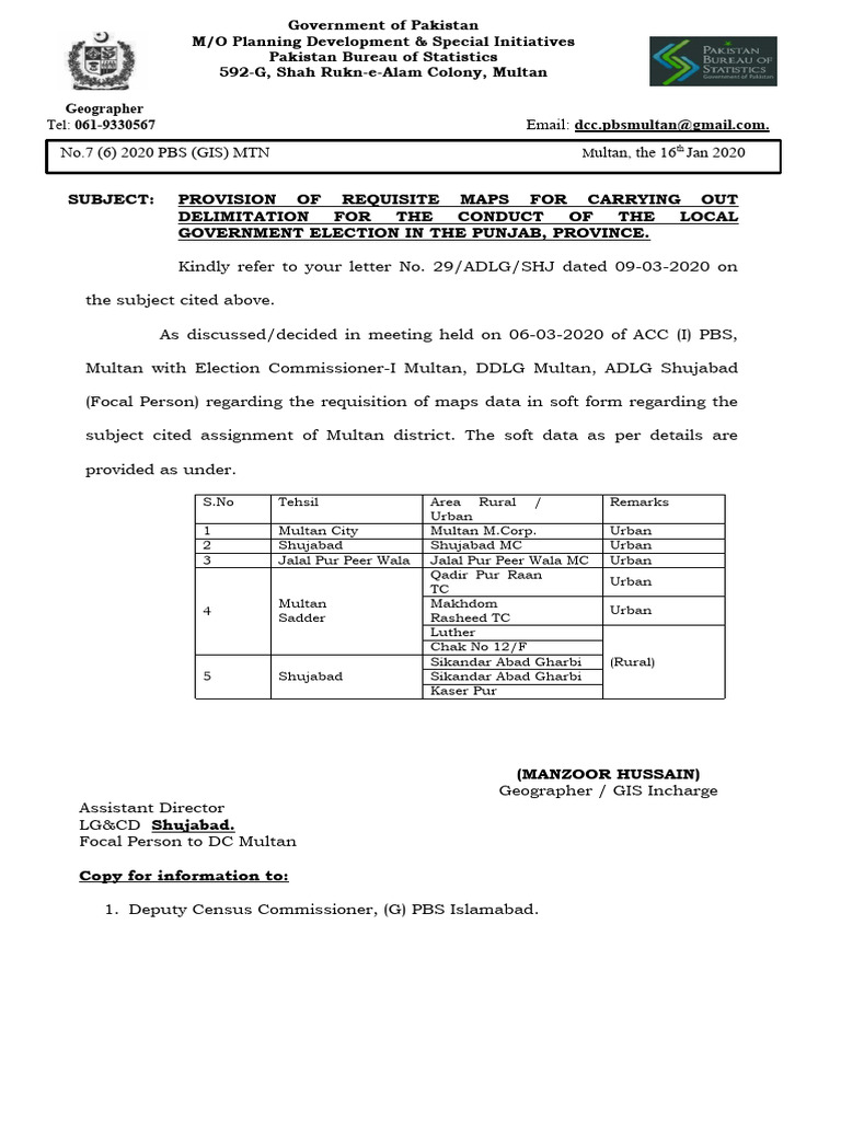 Progress Report Letter 17-01-2020 | PDF