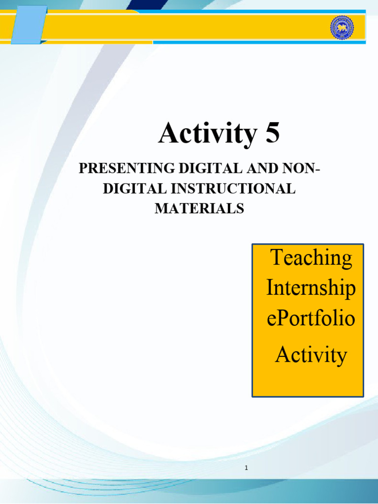 Digital vs Non-Digital Instructional Materials | PDF | Learning ...