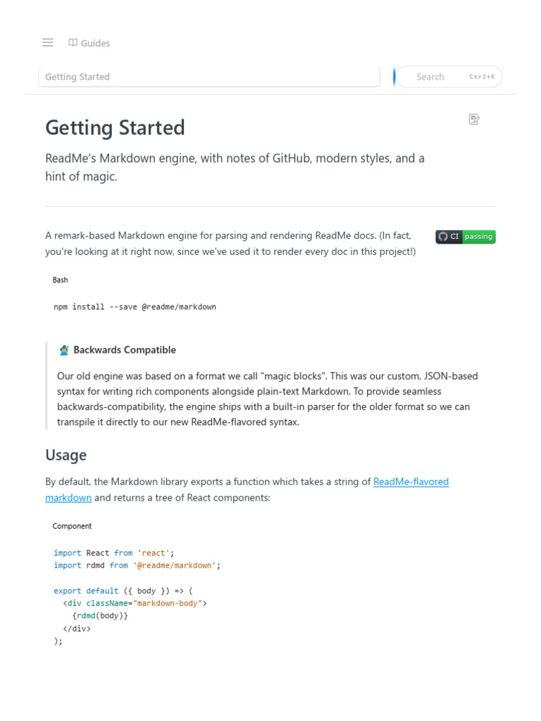 Getting Started Markdown | PDF | Computing | Computer Programming Getting Started Markdown | PDF | Computing | Computer Programming