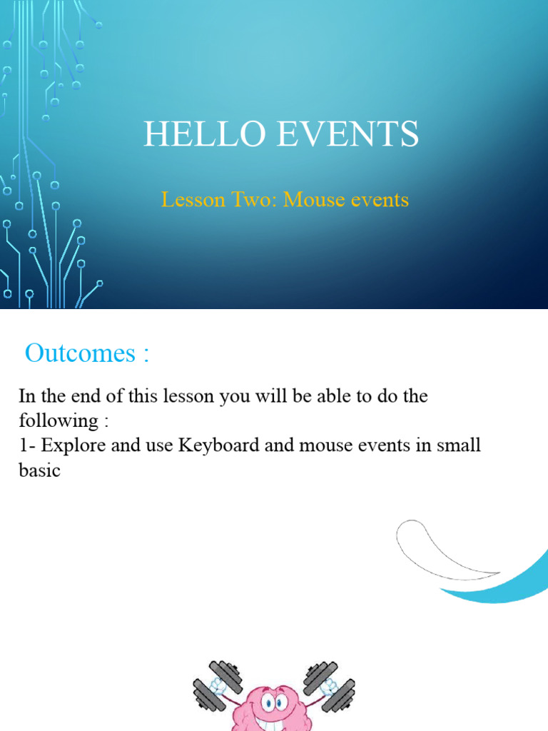 Mouse Events Pdf