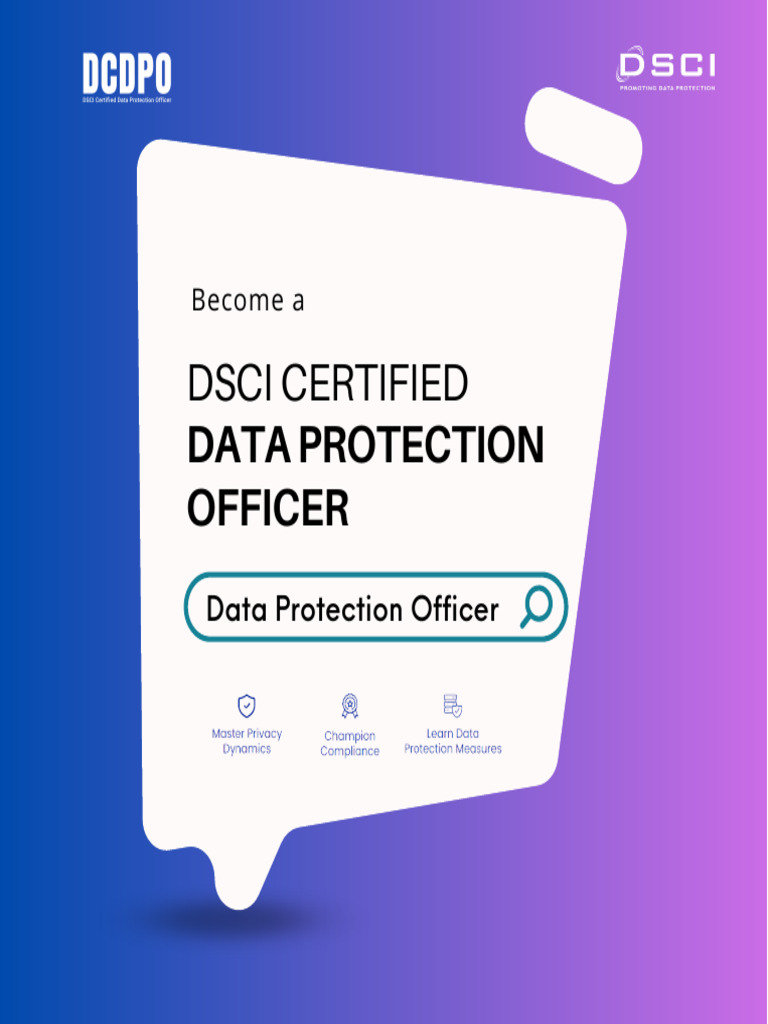 DSCI Certified Data Protection Officer | PDF