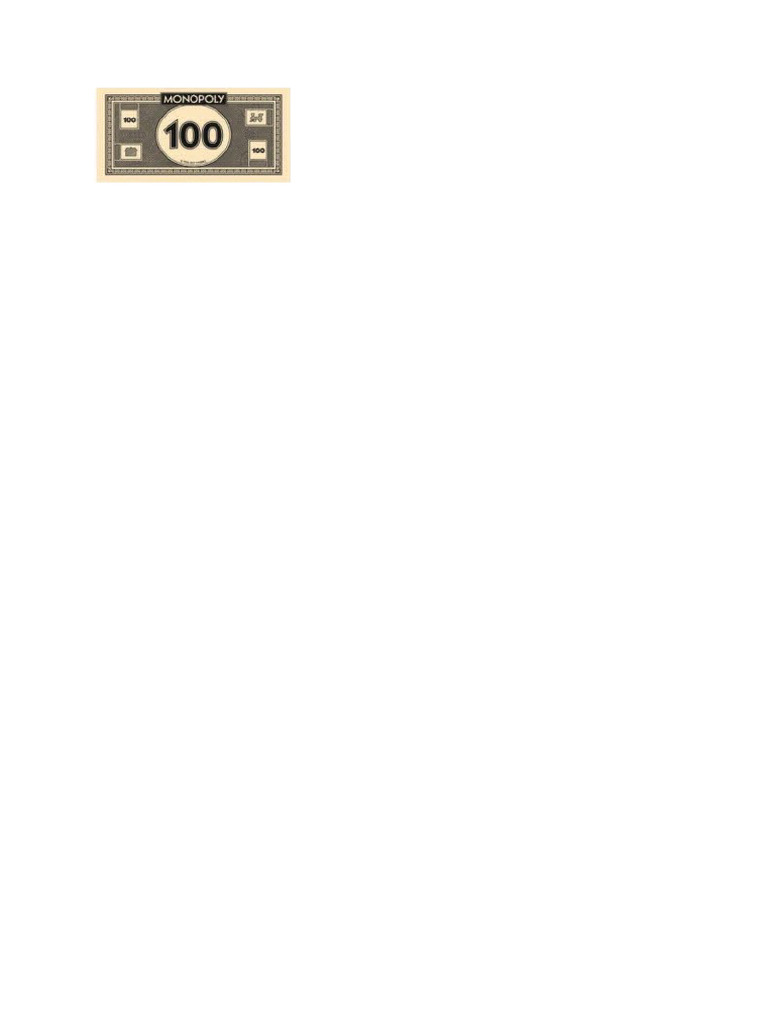 100 Monopoly | PDF