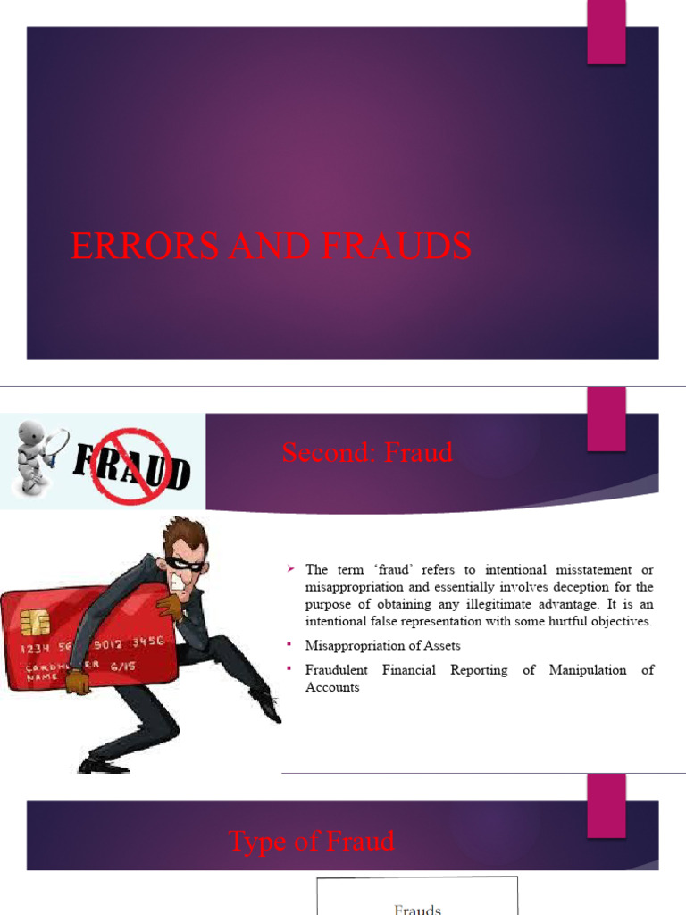 Lecture 3 B - Errors and Frauds | Download Free PDF | Fraud | Business