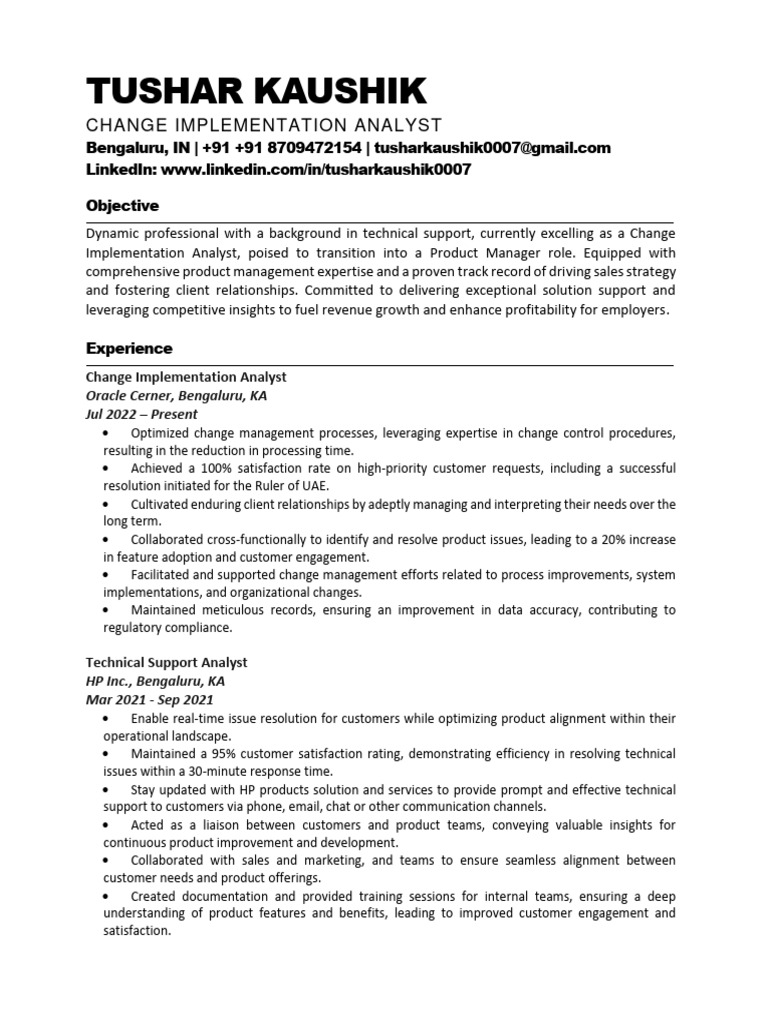 Tushar - Kaushik - CV 2024 | Download Free PDF | Agile Software ... Tushar - Kaushik - CV 2024 | Download Free PDF | Agile Software ...