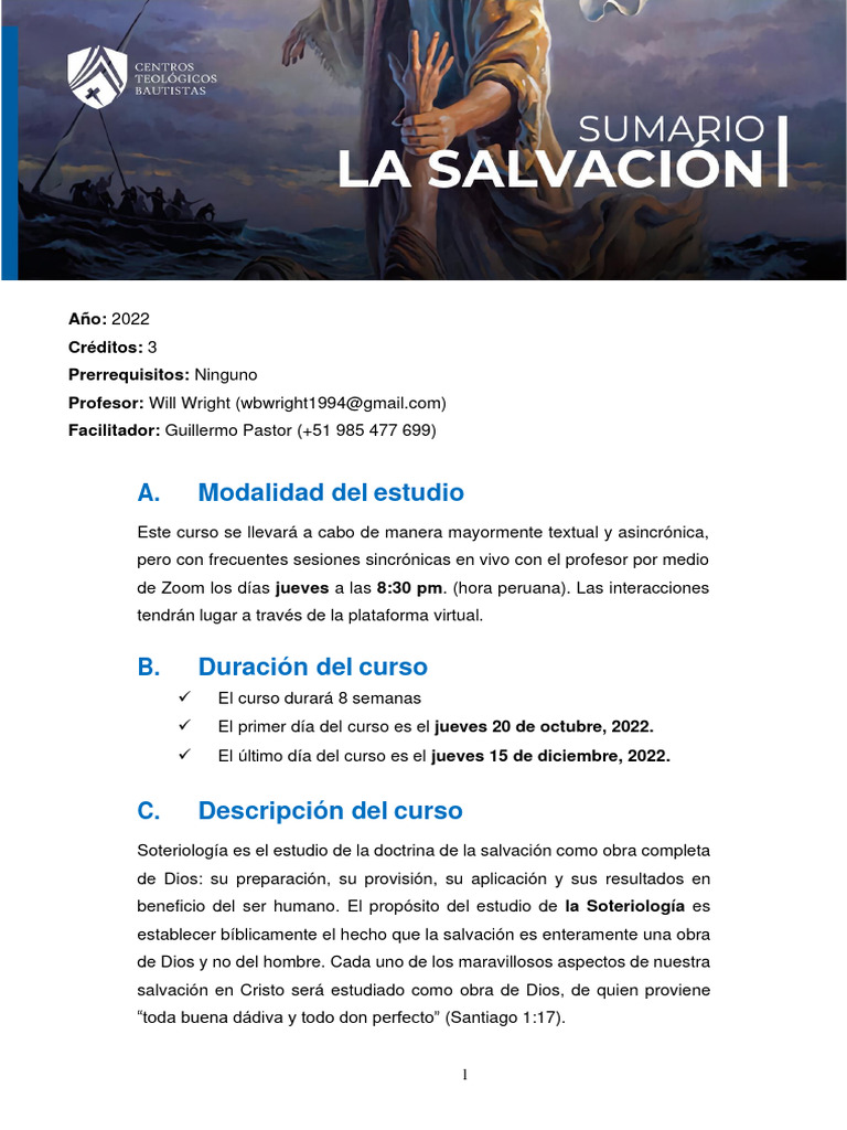 Sumario - La Salvación 2022 | PDF | Salvación | Cristo (título)