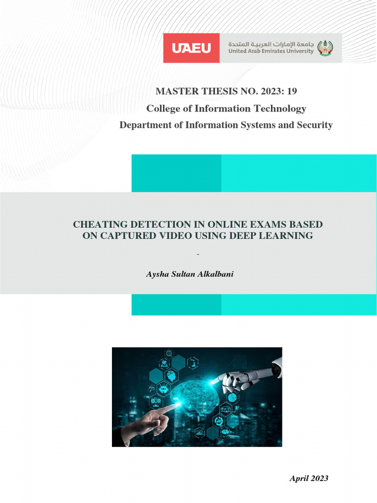 Online Exam Cheating Detection | PDF | Machine Learning | Artificial ...
