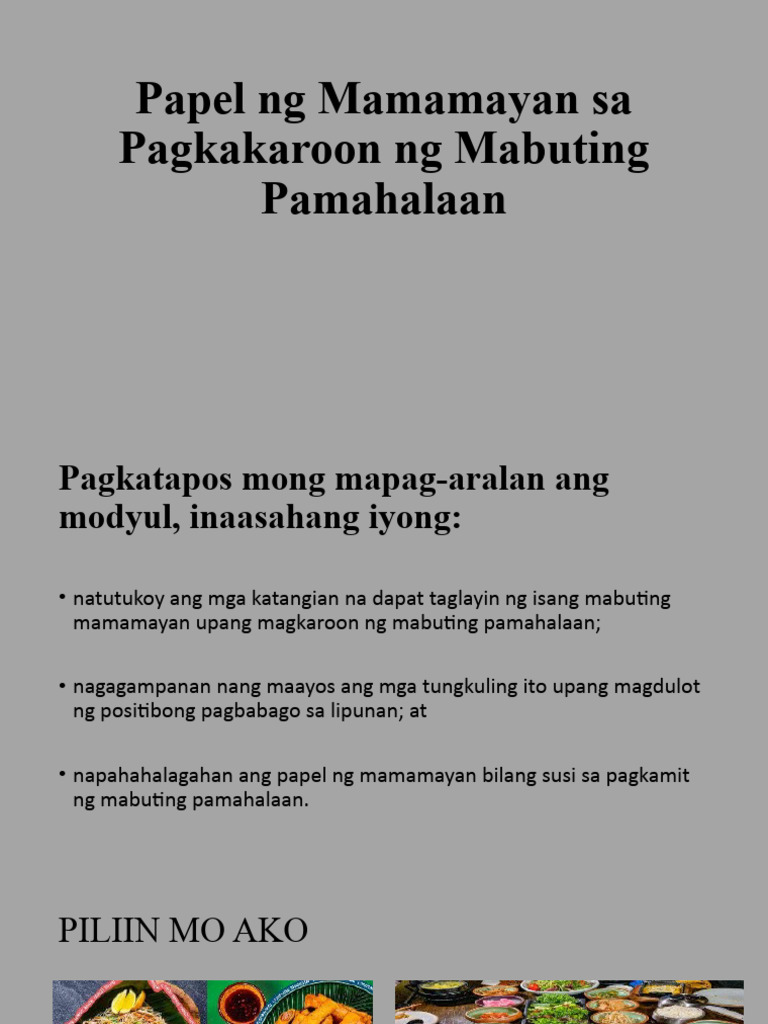 Papel NG Mamamayan Sa Pagkakaroon NG Mabuting Pamahalaan | PDF
