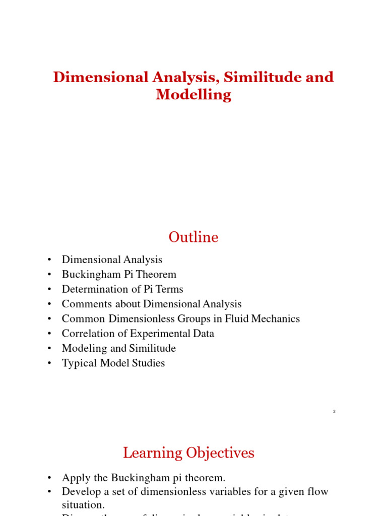 Dimensional Analysis | PDF | Fluid Dynamics | Reynolds Number
