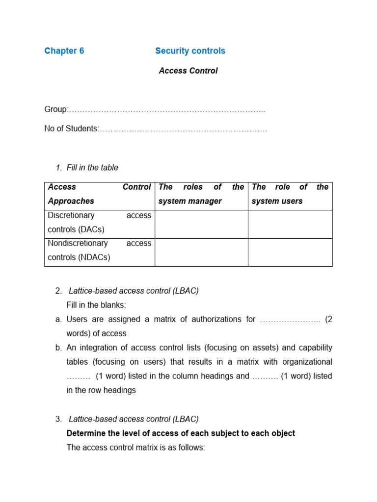 Access Control Study Guide | PDF | Computer Security | Security
