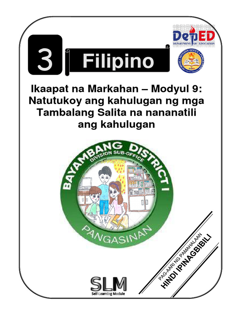 Slm-Byb1-Fil3-Q4-Aralin 9 - Edited | PDF