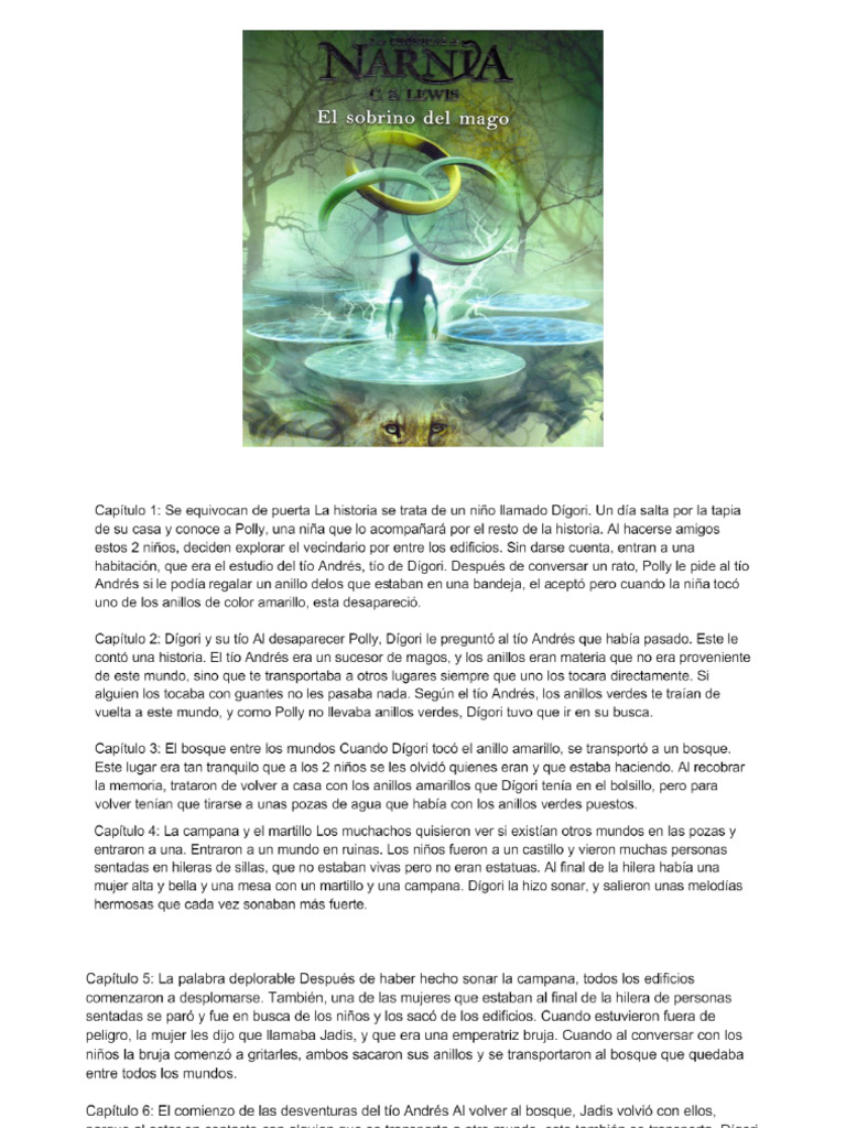 Las Crónicas de Narnia - El Sobrino Del Mago | PDF