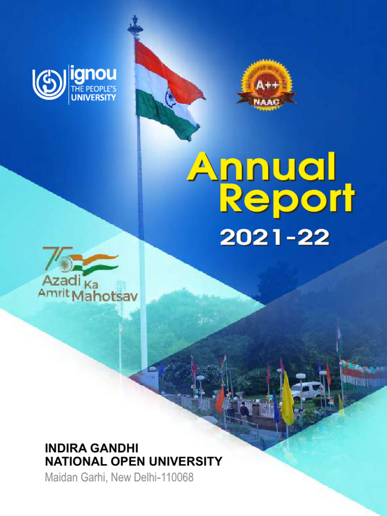IGNOU Annual Report 2021-22 | PDF