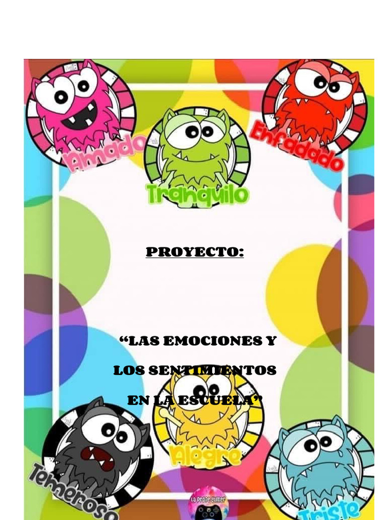 Proyecto Las Emociones | PDF | Las emociones | Aprendizaje