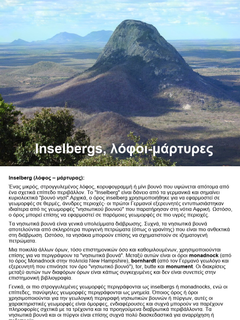 Inselbergs | PDF