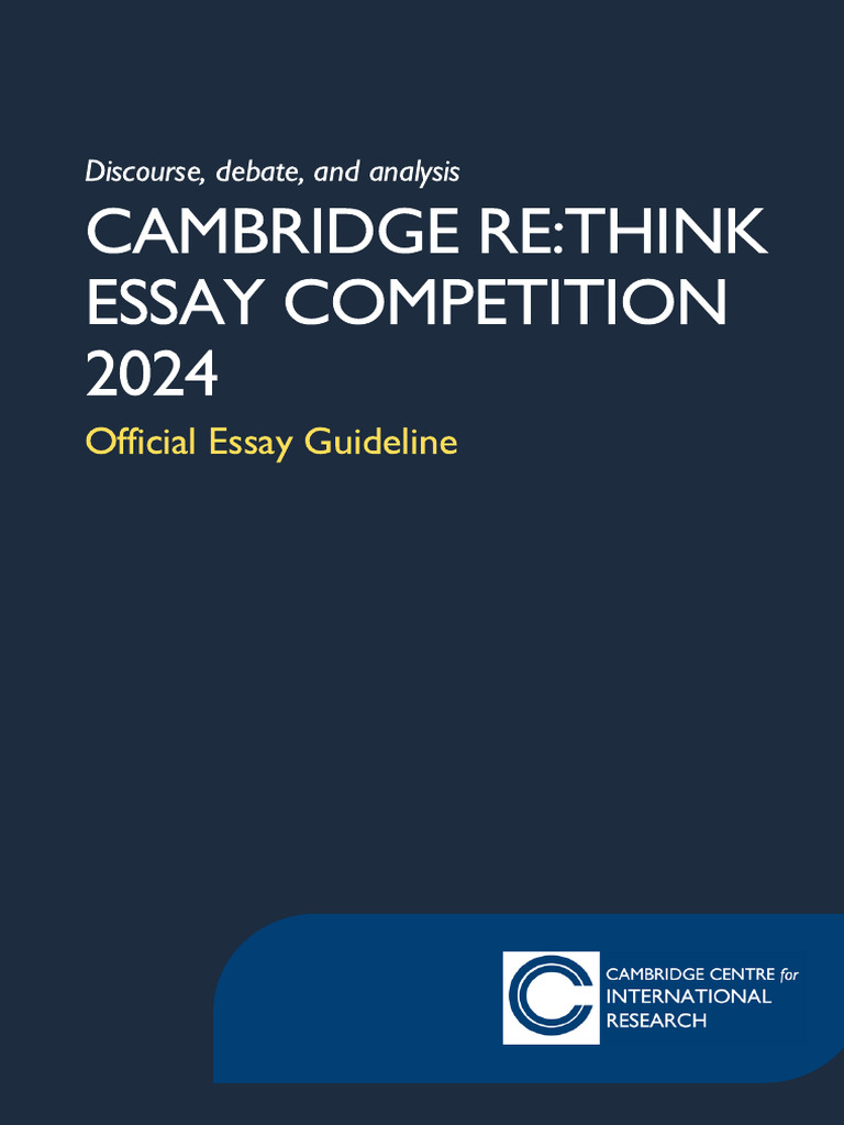 Cambridge Rethink 2024 Essay Guideline | PDF | Critical Thinking | Essays