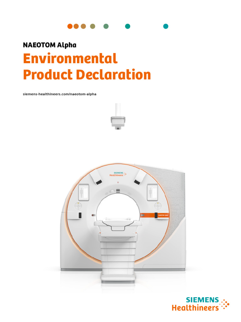 CT NAEOTOM Alpha EPD Brochure HOOD05162003373781 | PDF | Life Cycle ...