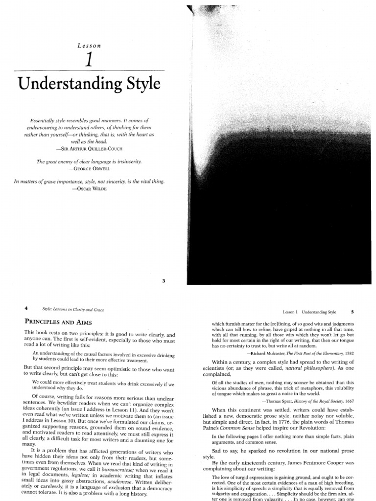 Joseph Williams Style As Choice Understanding Style and Correctness ...