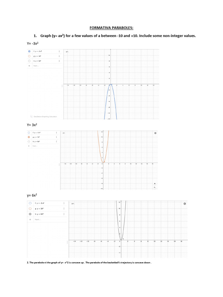 Understanding Parabolas and Their Graphs | PDF | Teaching Methods ...
