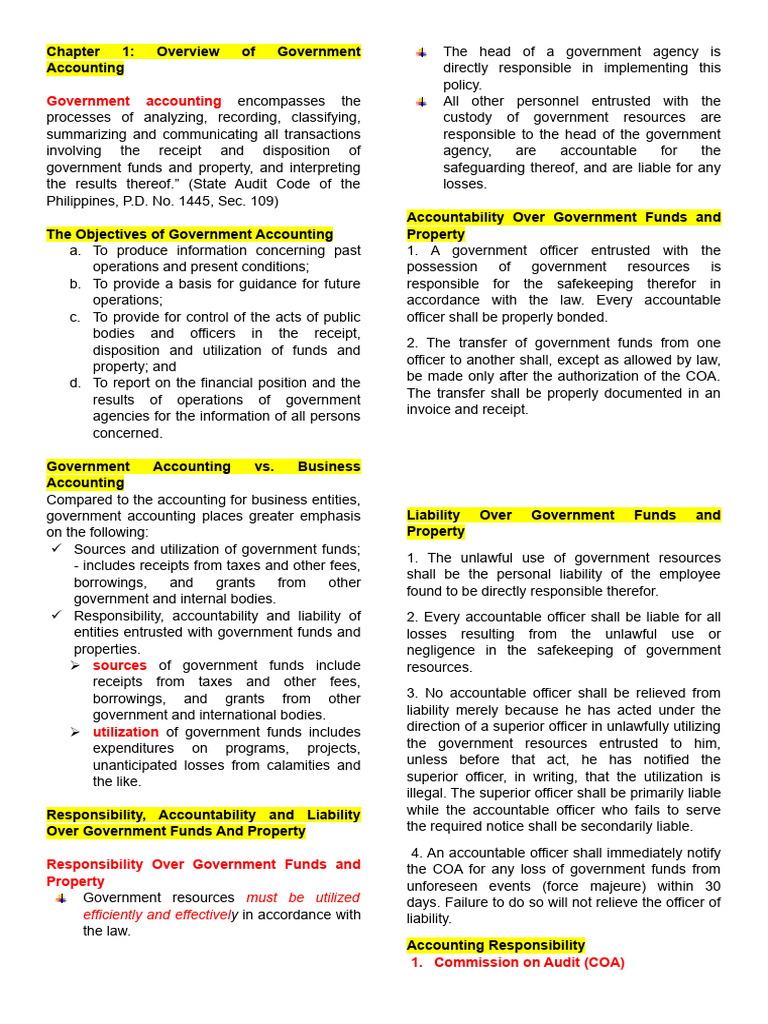 ACCOUNTING-GOVERNMENT | PDF | Budget | Expense