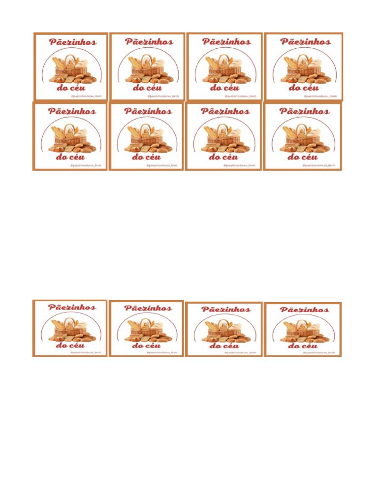 Paozinhos Rotulos | PDF