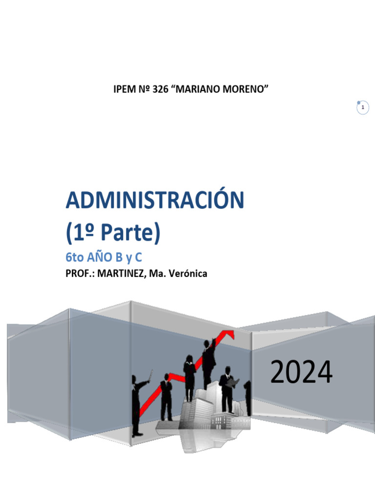 Apunte Administración 6 ByC 2024 Primera Parte | PDF | Gestión de recursos humanos | Business