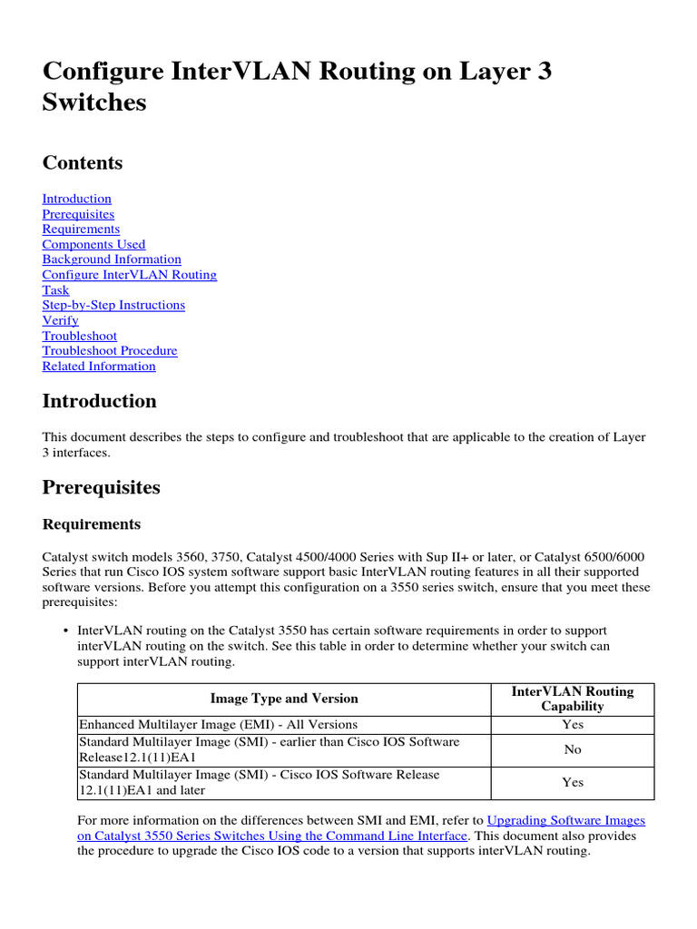 Howto L3 Intervlanrouting | PDF | Router (Computing) | Ip Address