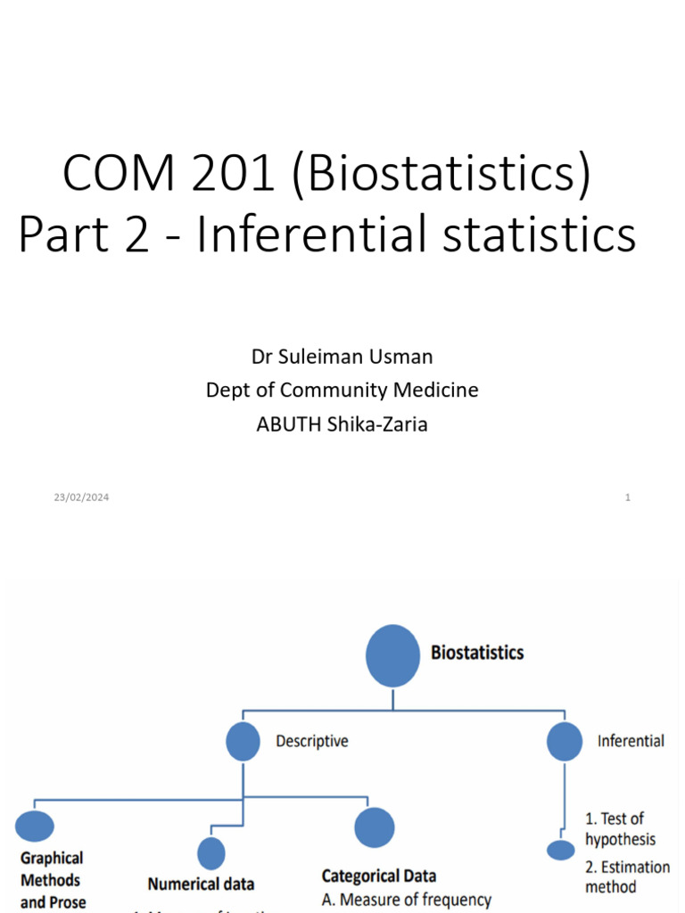 Inferential Statistics 20032024 | PDF | Sampling (Statistics ...