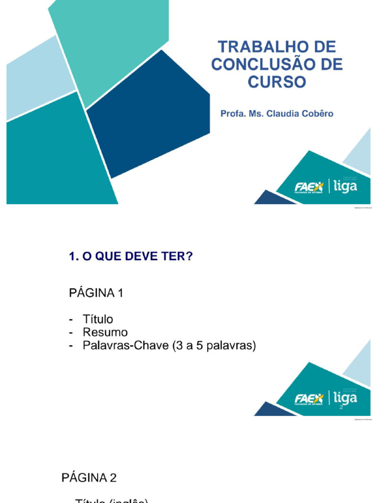 Aula geral TCC(2) | PDF