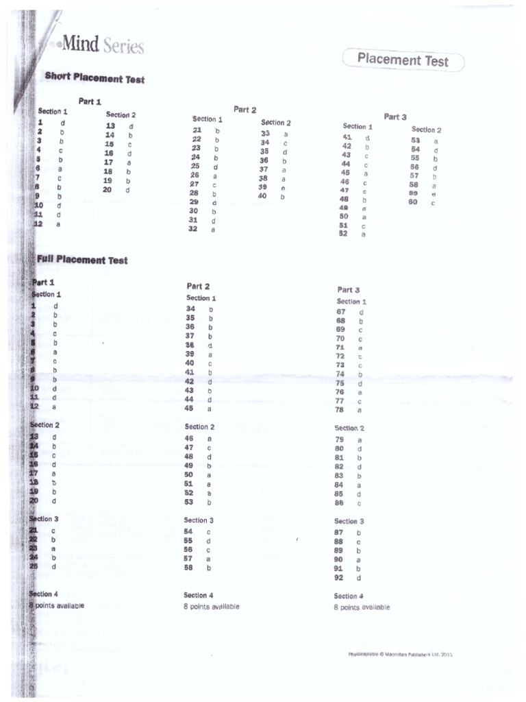 Corrigés Point de Mire Secondaire 4-5 | PDF
