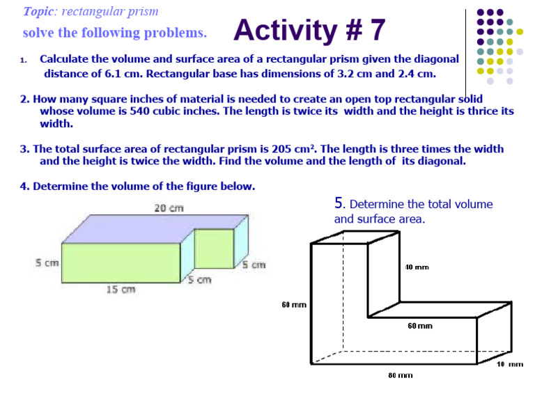 Activity 7 - Rectangular Prism | PDF