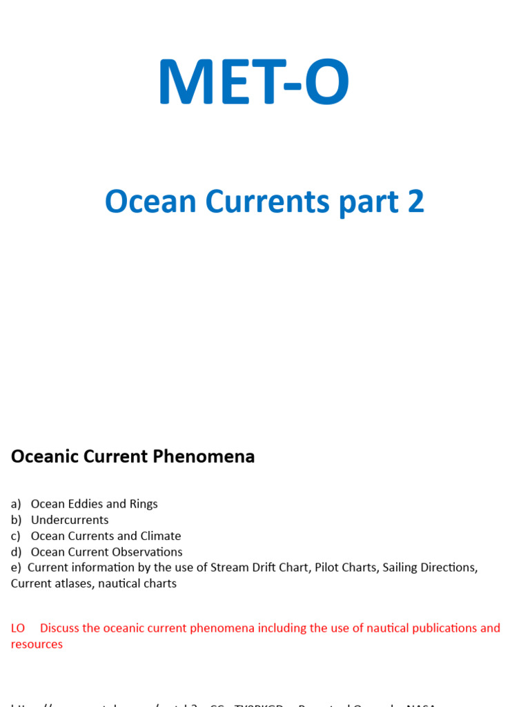 Ocean Currents for Mariners | PDF | Earth Sciences | Physical Geography