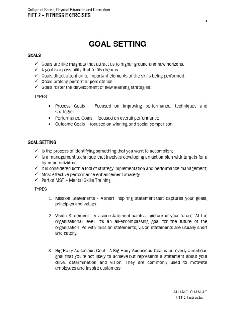 Fitt 2 Handouts | PDF | Strength Training | Physical Fitness