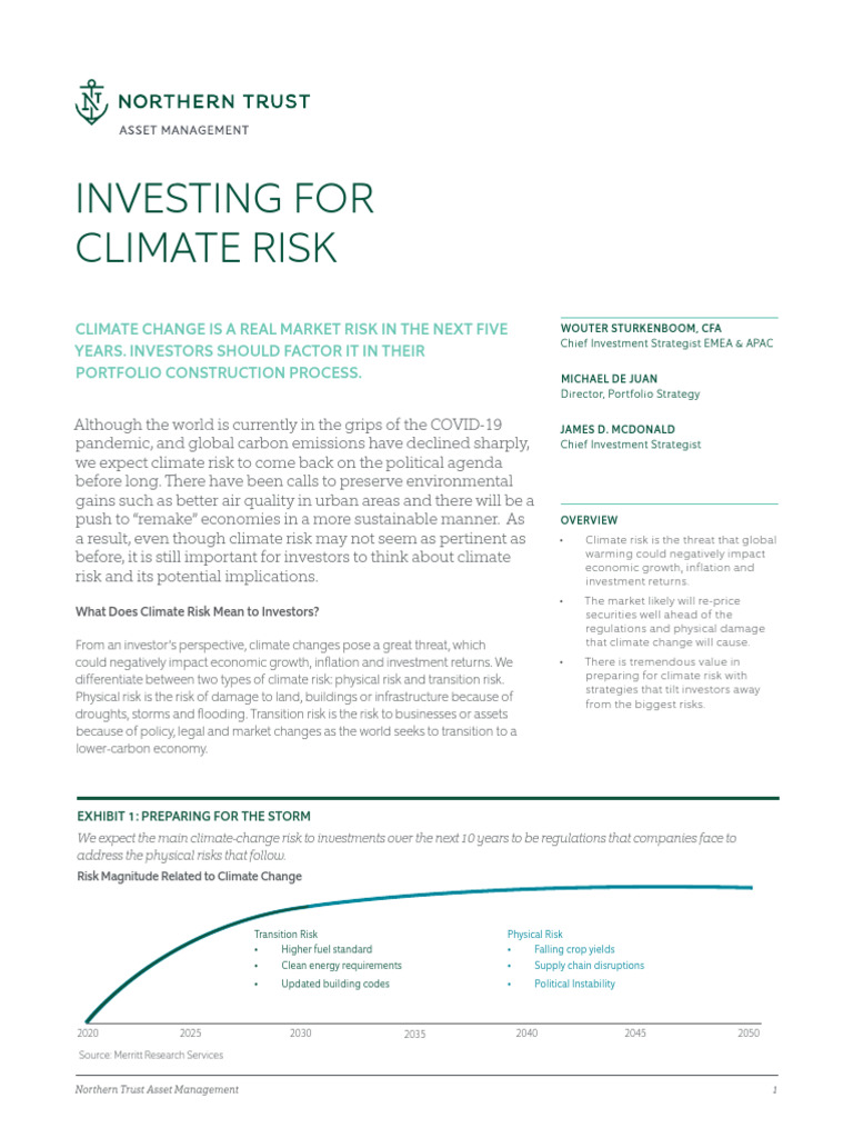 Staking Out Climate Risk | PDF | Climate Change | Earth Sciences