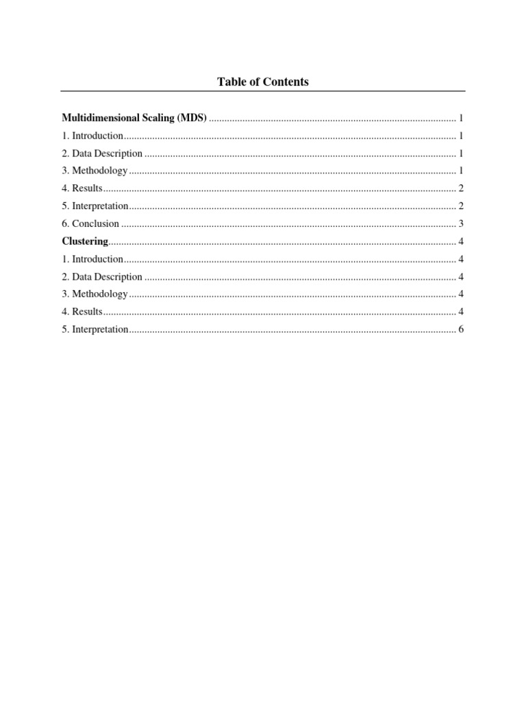 Multidimensional Scaling and Clustering 2 | PDF | Cluster Analysis | Applied Mathematics
