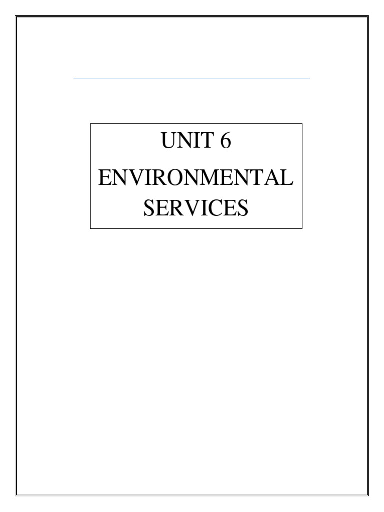 Unit-6 Environmental Services | PDF | Compost | Recycling