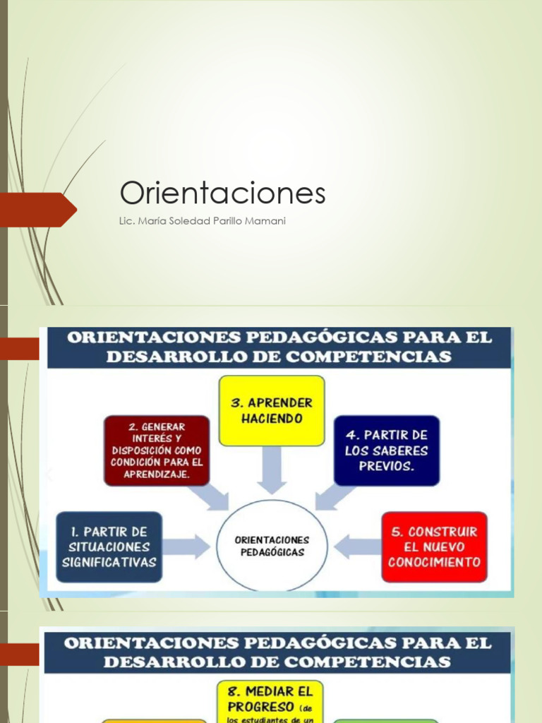 PLANIFICACION - Orientaciones | PDF